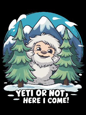Print Ready Yeti Or Not Here I Come